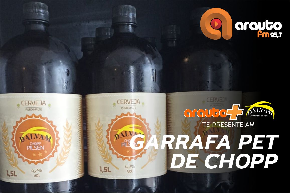 Garrafa PET de chopp - Distribuidora de Bebidas Dalvam | ARAUTO 95.7 FM