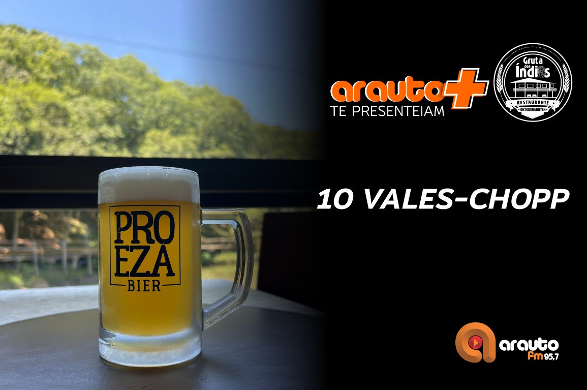 10 vales-chopp Proeza - Restaurante da Gruta | ARAUTO 95.7 FM